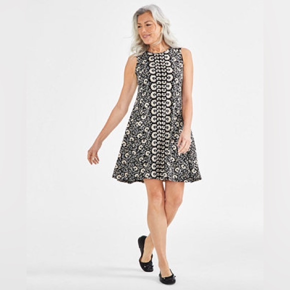 Style & Co. | Dresses | 24m Nwt Style Co Petite Printed Sleeveless Knit ...